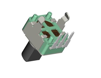China Plastic Metal Rotary Potentiometer with ±20% Resistance Tolerance and Wide Resistance Range 300Ω-3MKΩ for sale