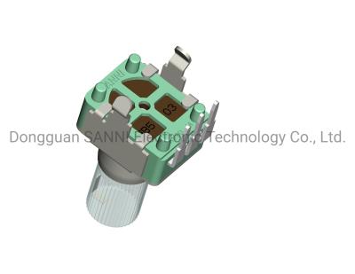 China Highly Accurate 9mm Rotary Potentiometer with ±20% Resistance Tolerance and 0.05W Power Rating for sale