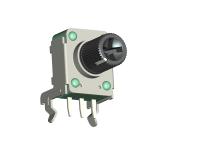 China Shaft Diameter 6mm Or Customized Rotary Variable Resistor Through Hole DIP Mount Durable Adjustable Electrical Component for sale