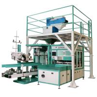China Wheat Grain Feed Peanuts Automatic Bagger Machine HMI  Touch Screen for sale