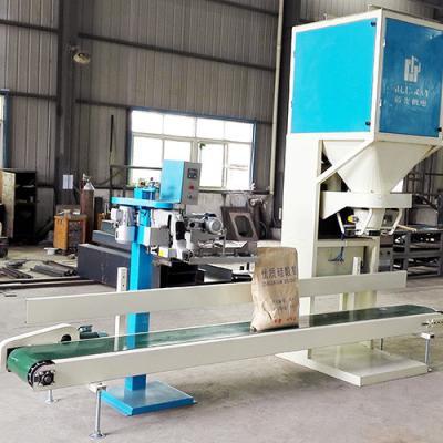 China Gravity feeding crystallized sugar salt rice packing machine 25kg for sale