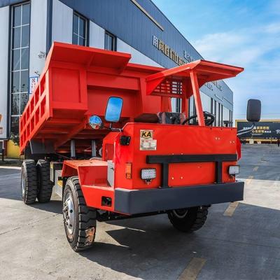 China 10 Tons Underground Mine Dump Trucks YUNEI Engine Transporter for sale
