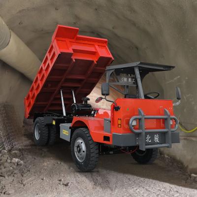 Cina Mini Dump Wheel Camion miniere sotterraneo idraulico 10 tonnellate per miniera di carbone in vendita