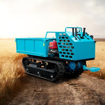 Cina Nuovo 0,8 tonnellate Crawler Dumper Truck Diesel Portable Mobile Blu Per terreno fangoso in vendita