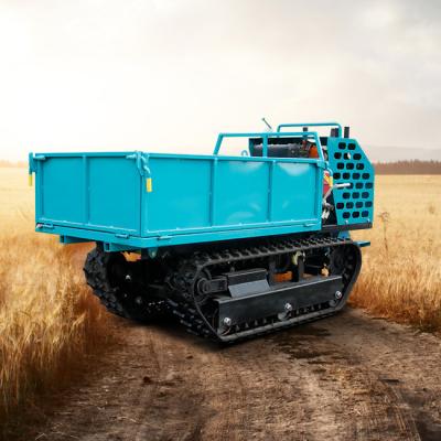 Cina Nuovo 0,8 tonnellate Crawler Dumper Truck Diesel Portable Mobile Blu Per terreno fangoso in vendita