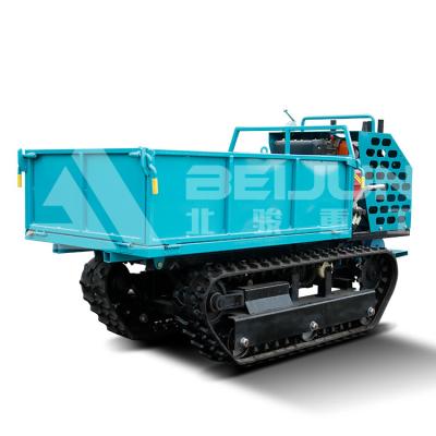 China BEIJUN 0.8 Ton Crawler Dump Truck Self Loading Mini With 35 Degree Uphill Angle for sale
