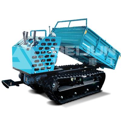 China BEIJUN 0.8 Ton Crawler Dump Truck Self Loading Mini With 35 Degree Uphill Angle for sale