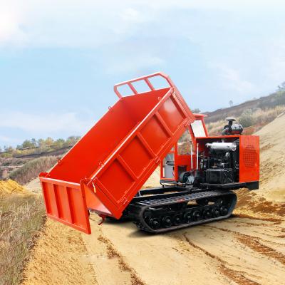 China 8 Ton Diesel Mobile Crawler Dumper Truck Engineering Rubber Tracks With Super Large Load Capacity for sale