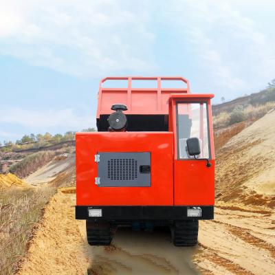 China 8 Ton Diesel Mobile Crawler Dumper Truck Engineering Rubber Tracks With Super Large Load Capacity for sale