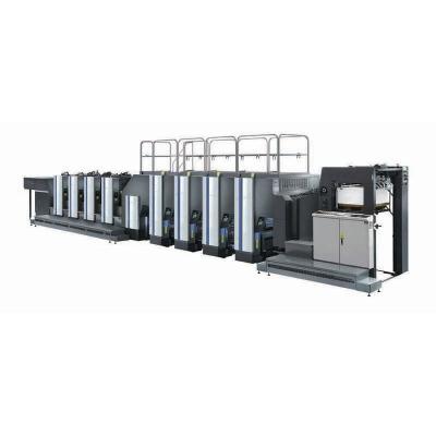 China Heavy duty Heidelberg plus MACS Double Side Four Color Offset Printing Machine for sale
