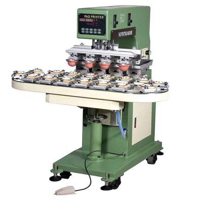 China Four Color Tampo printing Pad Printing Machine with Conveyor for sale