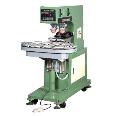 China Two Color Tampo printing Pad Printing Machine with Conveyor for sale