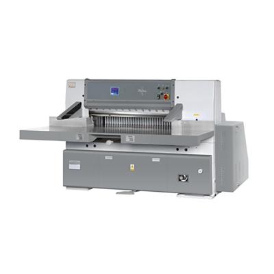 China Computer control Double Linear Guides Digit Display Guillotine Paper Cutting Machine for sale