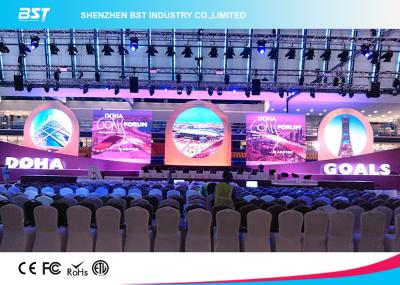 China Hohe Schirm-Videowand-Innenanzeigen der Helligkeits-P7.62 farbenreiche geführte mit 1/4 Scan zu verkaufen