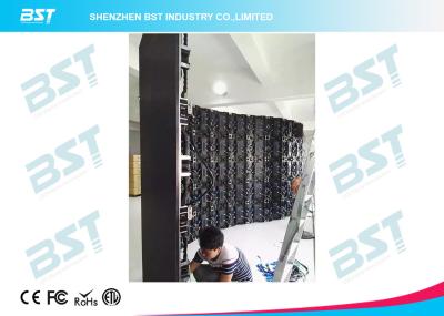 China Indoor Rental LED video Display Performance 500mm X 500mm inner and outer arc for sale
