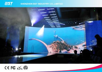 China Indoor Rental LED video Display Performance 500mm X 500mm inner and outer arc for sale