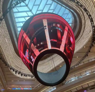 China Customized P4 Curved LED Video Wall Indoor Eye-Catching Advertising LED Screens for sale