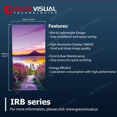 China IRB Series Indoor LED Display – 7680Hz High Refresh, 1.9mm–3.9mm Pixel Pitch, Curved Panel Options, Crash-Proof & Tool-Free Modular Design for sale