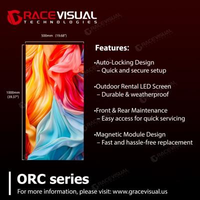 China Serie ORC   Forma sin límites: Paredes LED modulares de alquiler al aire libre con versatilidad magnética en venta