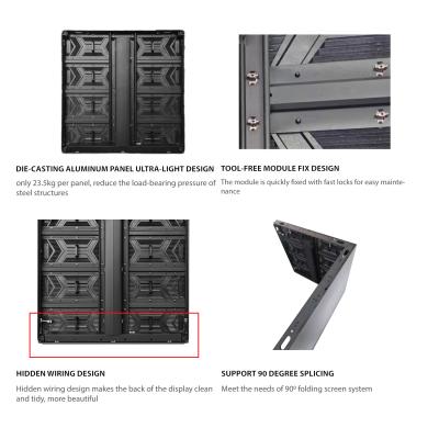 Cina Serie OE, armadietto in alluminio a fusione stampata Display LED pubblicitario con maggiore precisione, facile da splicare, servizio di fronte in vendita