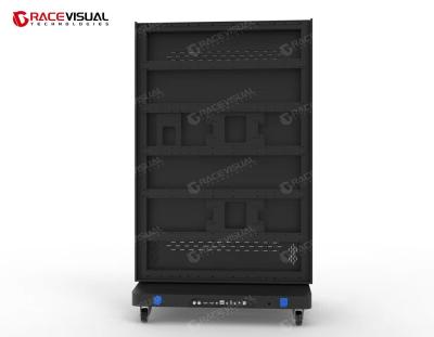 China Pantalla de póster LED plegable de suelo para interiores de tamaño pequeño, fácil almacenamiento, transporte conveniente en venta