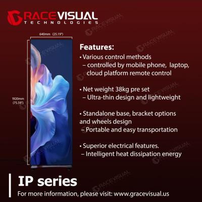 China Interactive Plug And Play Hd Solution For Smart Retail And Exhibitions With Folding Led Poster Display Poster Led Display Screen for sale