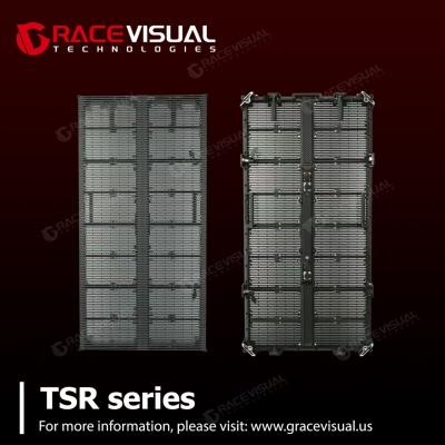 Cina Serie TSR Display LED ultra-sottile ad alta trasparenza con eccellente flusso d'aria e trasmissione della luce per spettacoli all'aperto in vendita
