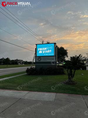 China OA Series P5.7 Outdoor LED Billboard – Energy-Efficient, Low-Heat Design with Front/Rear Service Access & Wall Mounting for sale