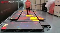 Luxury Light Up Sensitive LED Video Floor Tiles Интерактивный светодиодный танцевальный пол