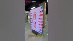Tri-fold led poster engaged for your commercial or event!   #leddisplay #ledscreens #ledposter