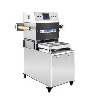 China Tray Type Vacuum Wrap Machine Modified Atmosphere Packaging Equipment 380V 5kW for sale