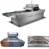 China Automatic Skin Packing Machine Modified Atmosphere Vacuum Tray Packer 690mm Film for sale