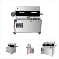 China Modified Atmosphere Vacuum Tray Sealer 390x280mm Tray Size 220V 50Hz Vertical Display Map Packaging Equipment for sale