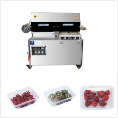 Cina Acciaio inossidabile 220V/50Hz ad ossigeno e gas bassi della macchina imballatrice della verdura e della frutta in vendita
