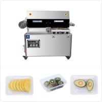China Modified Atmosphere Packaging Machine Vacuum Map Sealing Machine 390x280mm Tray for sale
