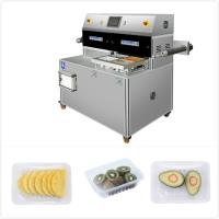 China Semi-Automatic Fruit Vegetable MAP Packing Machine 390x280mm Tray 220V for sale