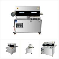 China Custom Fruit Vegetable Vacuum MAP Tray Sealing Machine 390x280mm 220V for sale