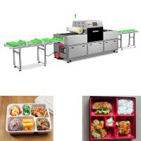 China Horizontal MAP Tray Sealer 550mm Automatic Modified Atmosphere Packaging Machine 220V for sale
