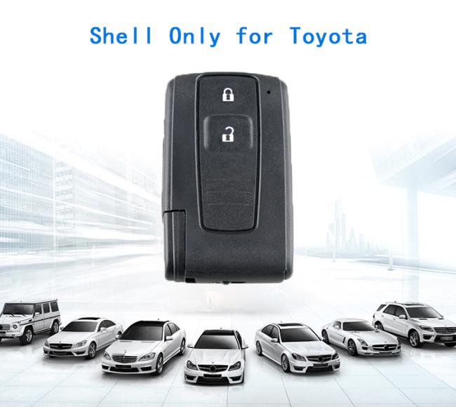 2 Buttons Prius Smart Remote Shell Case Cover for Toyota