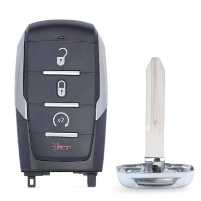 China HN010242 2019-2020 RAM 1500 Pickup 3+1 Key ASK433.92 Frequency Smart Remote Key / PCF7939M / HITAG AES / 4A CHIP / FCC ID: OHT-4882056 / CY24 for sale