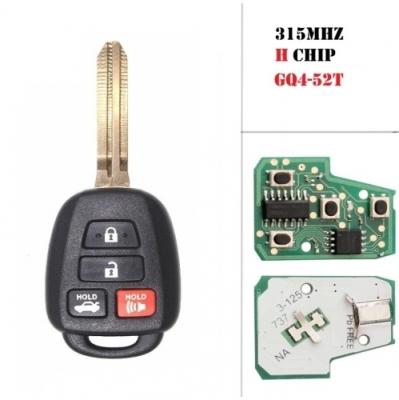 China 4 buttons Car Key for RAV4 Highlander FCC ID: GQ4-52T for sale
