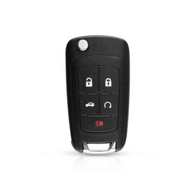 China 4+1 Buttons Flip Folding Car Remote Key Shell For Buick for sale