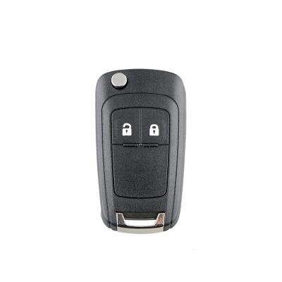 China 2 Buttons Flip Remote Car Blank Key Shell Case for opel car key replacement for sale