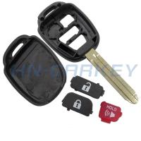 China Remote car key shell case with 2+1button uncut blade key for sale