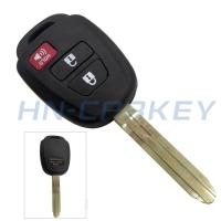 China Remote car key shell case with 2+1button uncut blade key for sale
