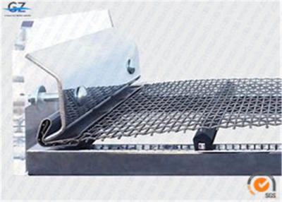 China hooked edge screen cloth of 65Mn high carbon steel metal sheet for screening and crushing wear parts for sale