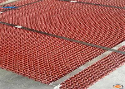 China red paint heavy duty wire mesh screen with size of 2000x3000mm for Saudi Arabia high quality 65 Mn lower price for sale