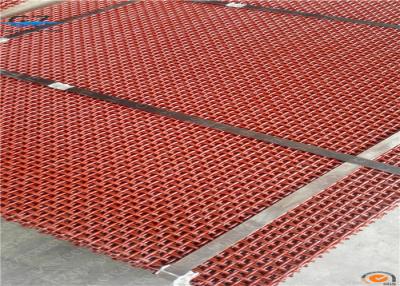 China red color woven wire screen with size of 2000x3000mm for Saudi Arabia high quality 65 Mn lower price for sale