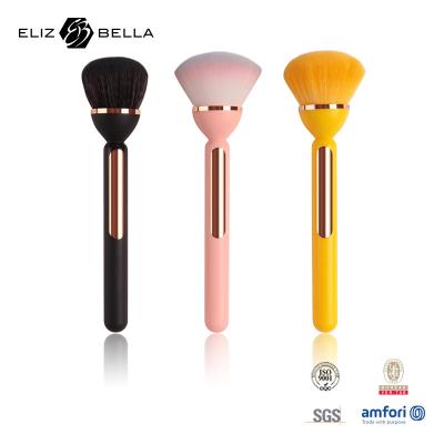 Китай Красота оборудует ручку индивидуальной большой щетки порошка пластиковой с синтетическими волосами продается
