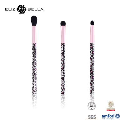 China 3pcs Set Plastic Makeup Brushes Ergonomic Handle With Full Printing for sale